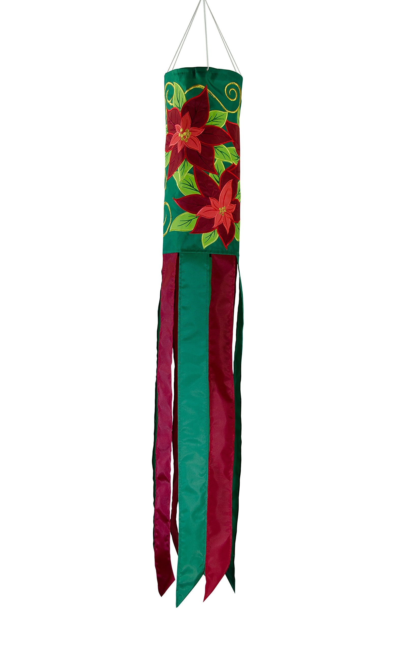 40" Holiday Windsock - Poinsettia – Pro Kites USA