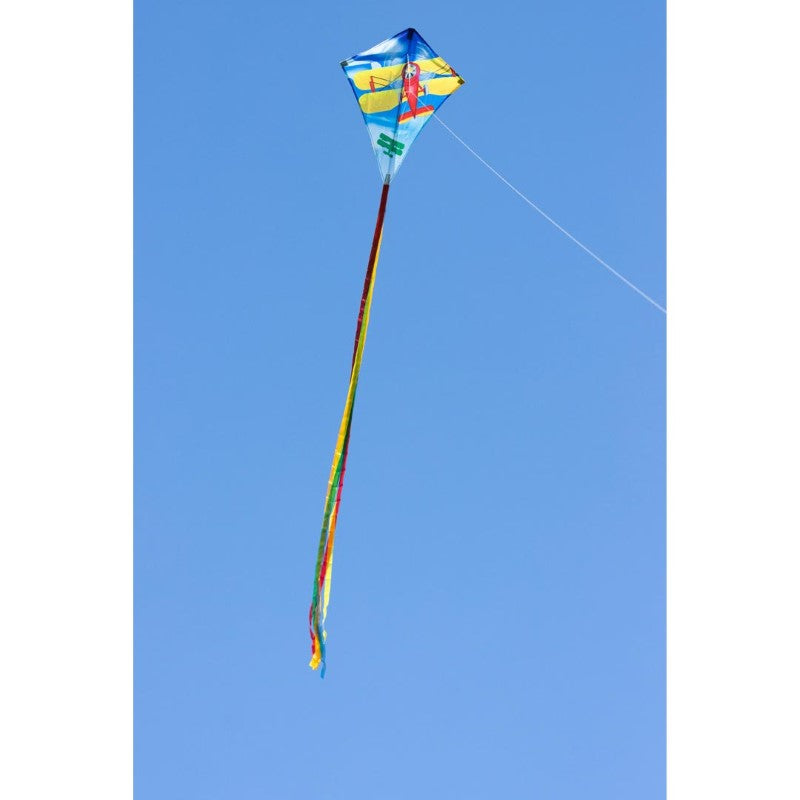 28" Eddy Vehicle Diamond Kite - Classic Biplane – Pro Kites USA