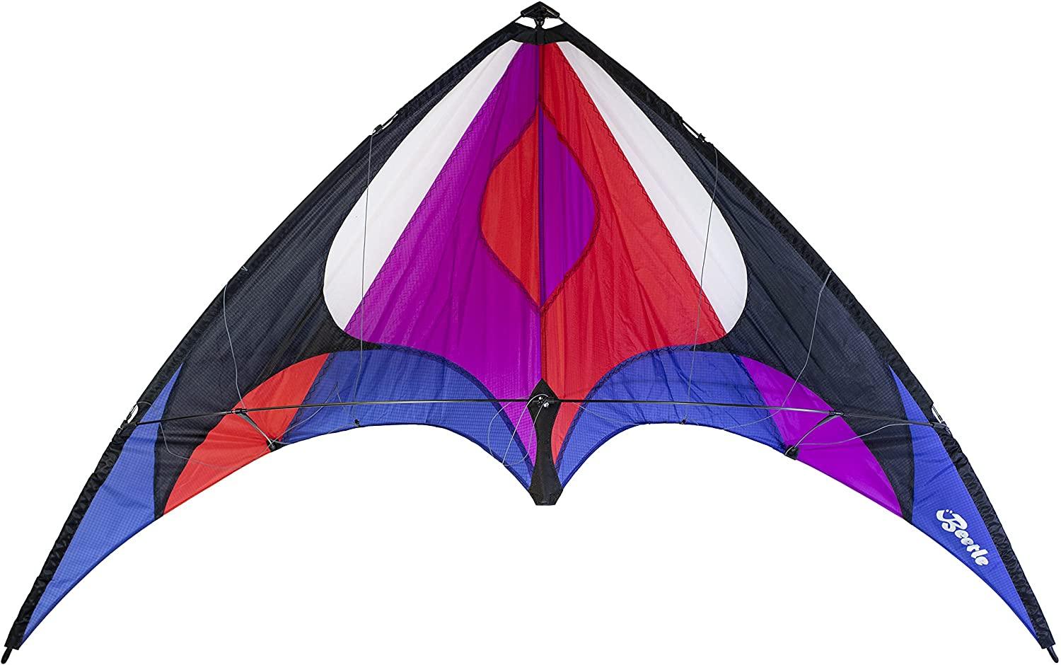 56" Beetle Stunt Kite - Purple/Red/Blue – Pro Kites USA