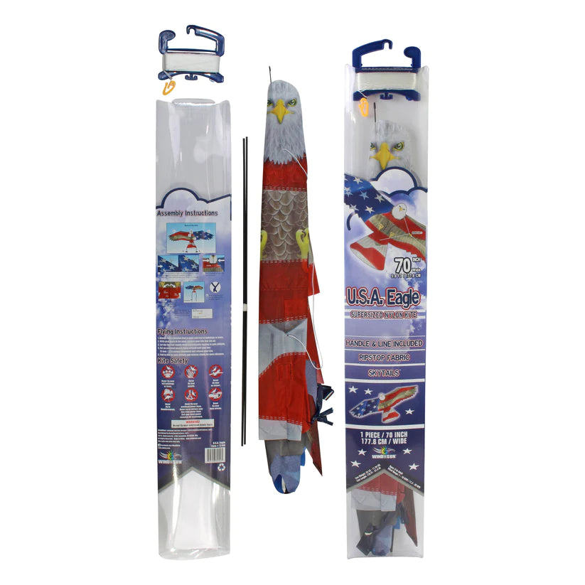 70" U.S.A Patriotic Eagle Kite – Pro Kites USA