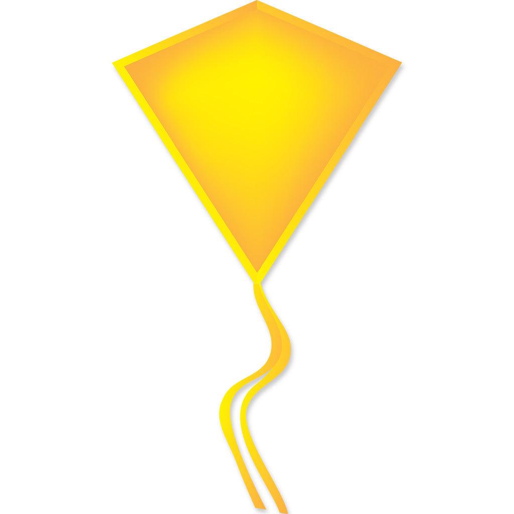 30 In. Solid Diamond - Yellow – Pro Kites USA