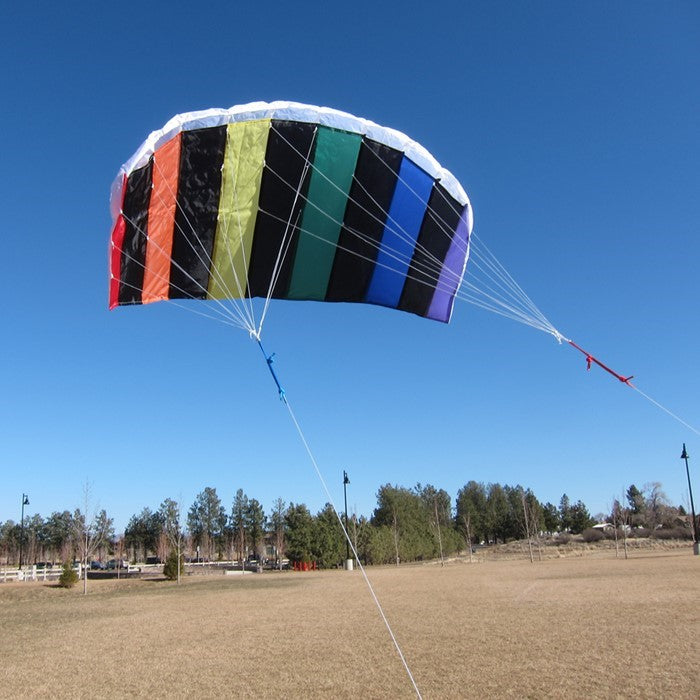 50" Dark Rainbow Airfoil Stunt Kite – Pro Kites USA