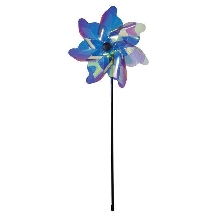 Iridescent 8" Pinwheel Spinner With Fiberglass Wand – Pro Kites USA