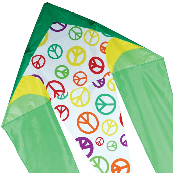 45" Lime Peace Flo-Tail Kite – Pro Kites USA