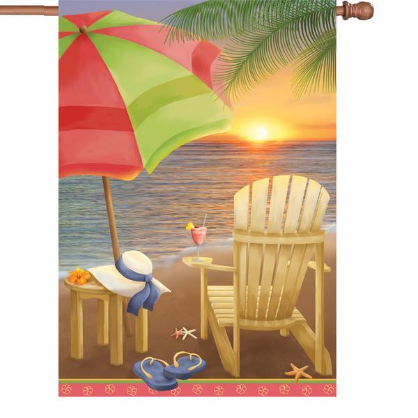 28 In Flag - Beach At Sunset – Pro Kites USA