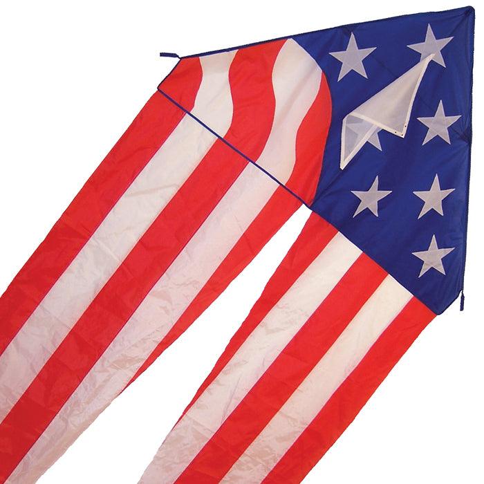 56" Patriotic Delta With Long Flowing Tails – Pro Kites USA