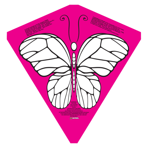 X Kites - Color-Me-Kite Diamond Butterfly – Pro Kites USA
